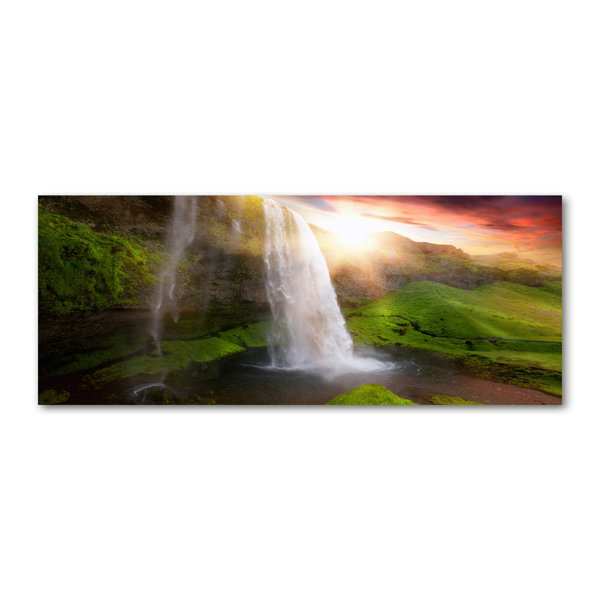Union Rustic Wasserfall - Ungerahmte Kunstdrucke auf Leinwand | Wayfair.de